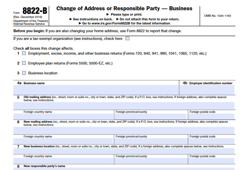What Is Form 8822-B? Everything You Need to Know - doola is for Do'ers ...