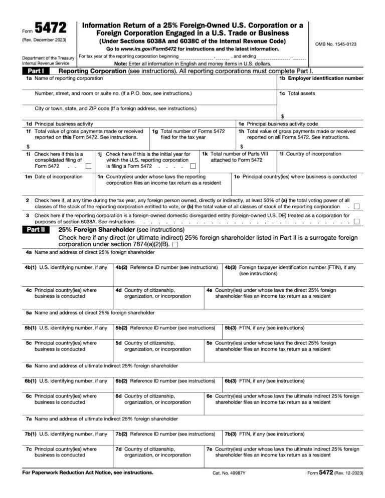 Learn How to File Form 5472 Step by Step: A Complete Guide for Foreign ...
