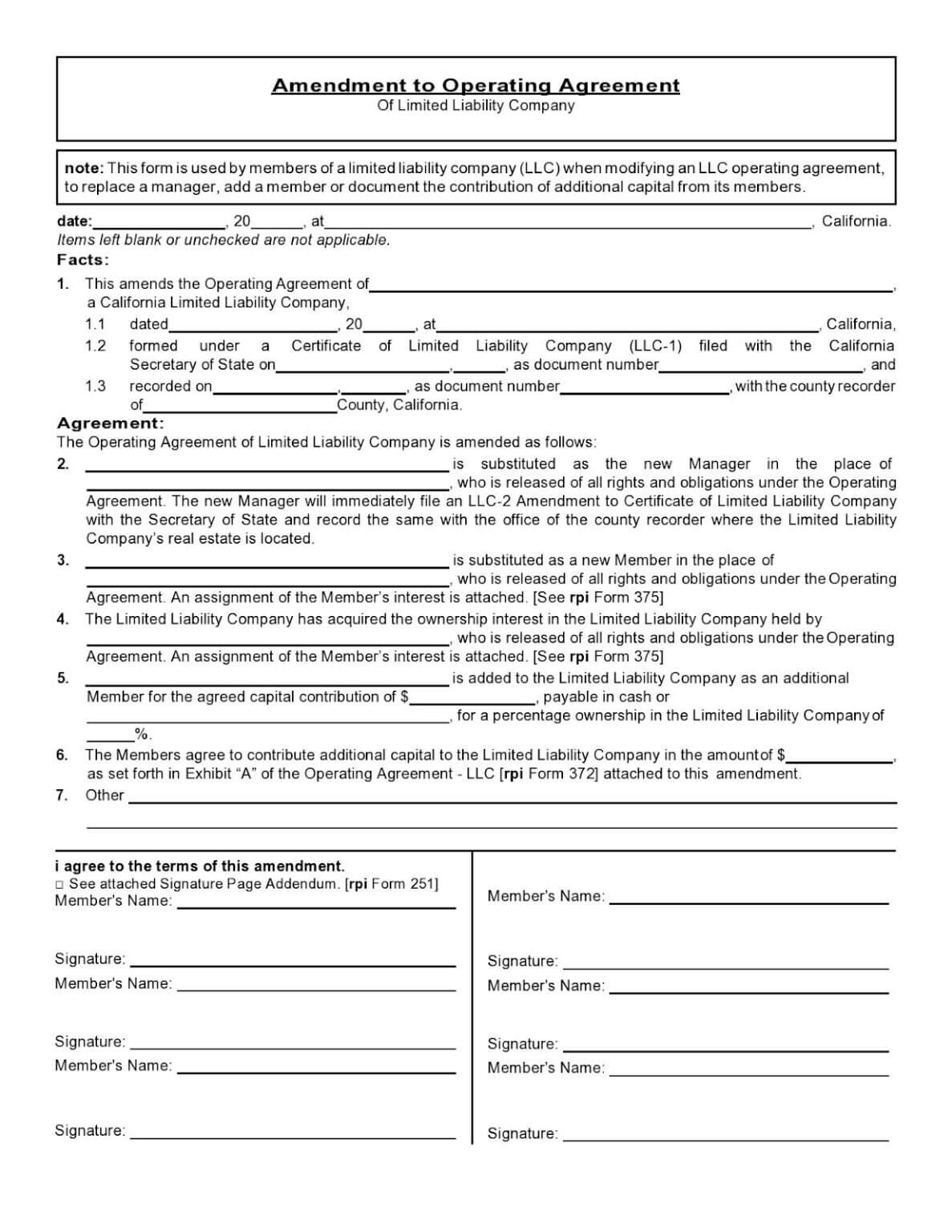How to Add Members to Your LLC Operating Agreement: Step-by-Step Guide ...